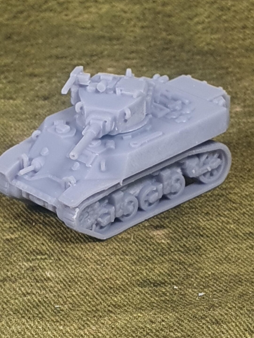 3D Printed M3A3 Stuart Tank: WWII Wargaming Resin Model (1/56 - 1/100 ...