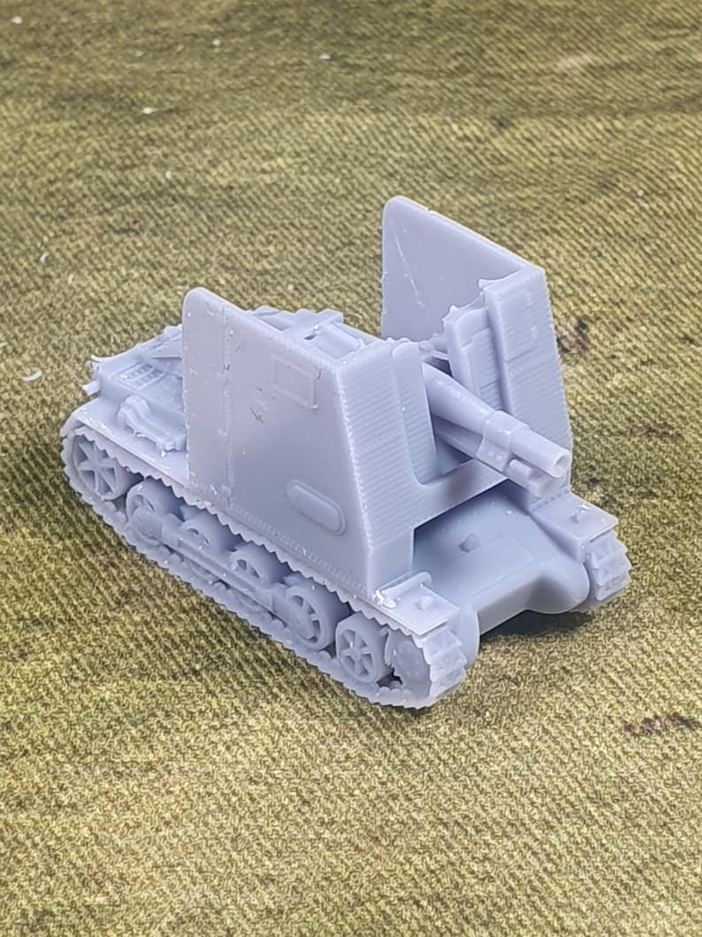 3D Printed Sturmpanzer I Bison: WWII Resin Tank, Wargaming Model (1/56 ...