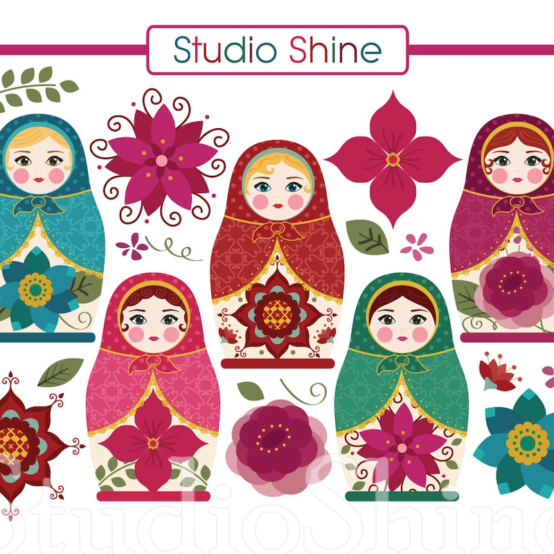 Matryoshka Clipart - Etsy