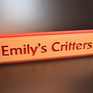 Personalized Custom 3d-printed Name Sign, Calico Critters-inspired ...