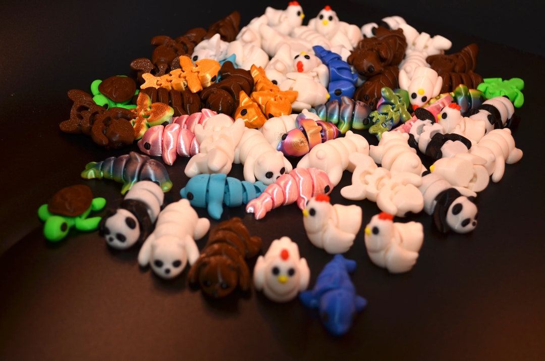 Goody Bag of Micro Animals Assortment of Bears, Dolphins, Narwhals ...
