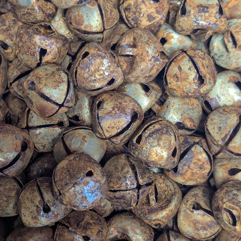 Rusty Jingle Bells - Etsy
