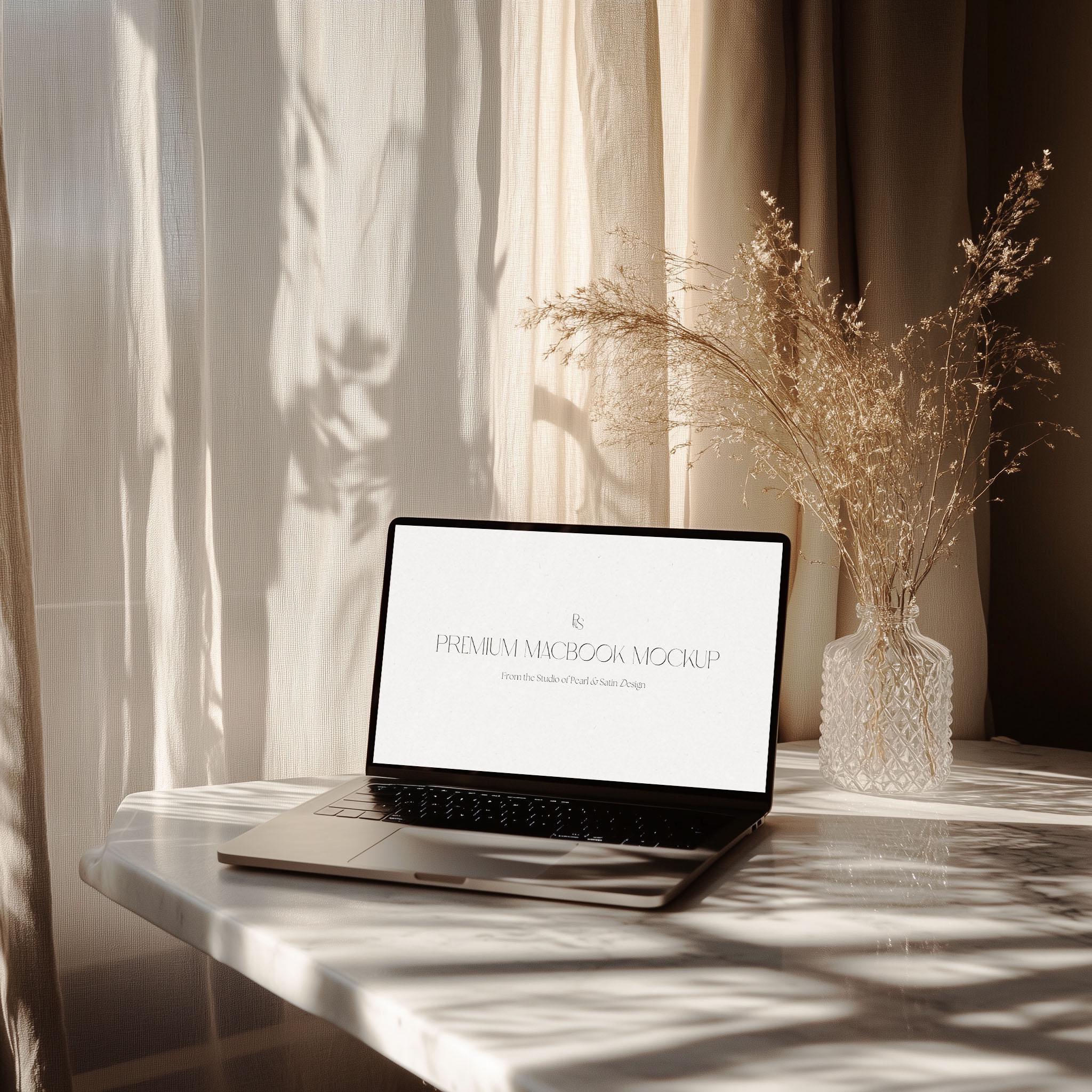Light MacBook Mockup | Laptop Mockup PSD | Editorial Workspace ...