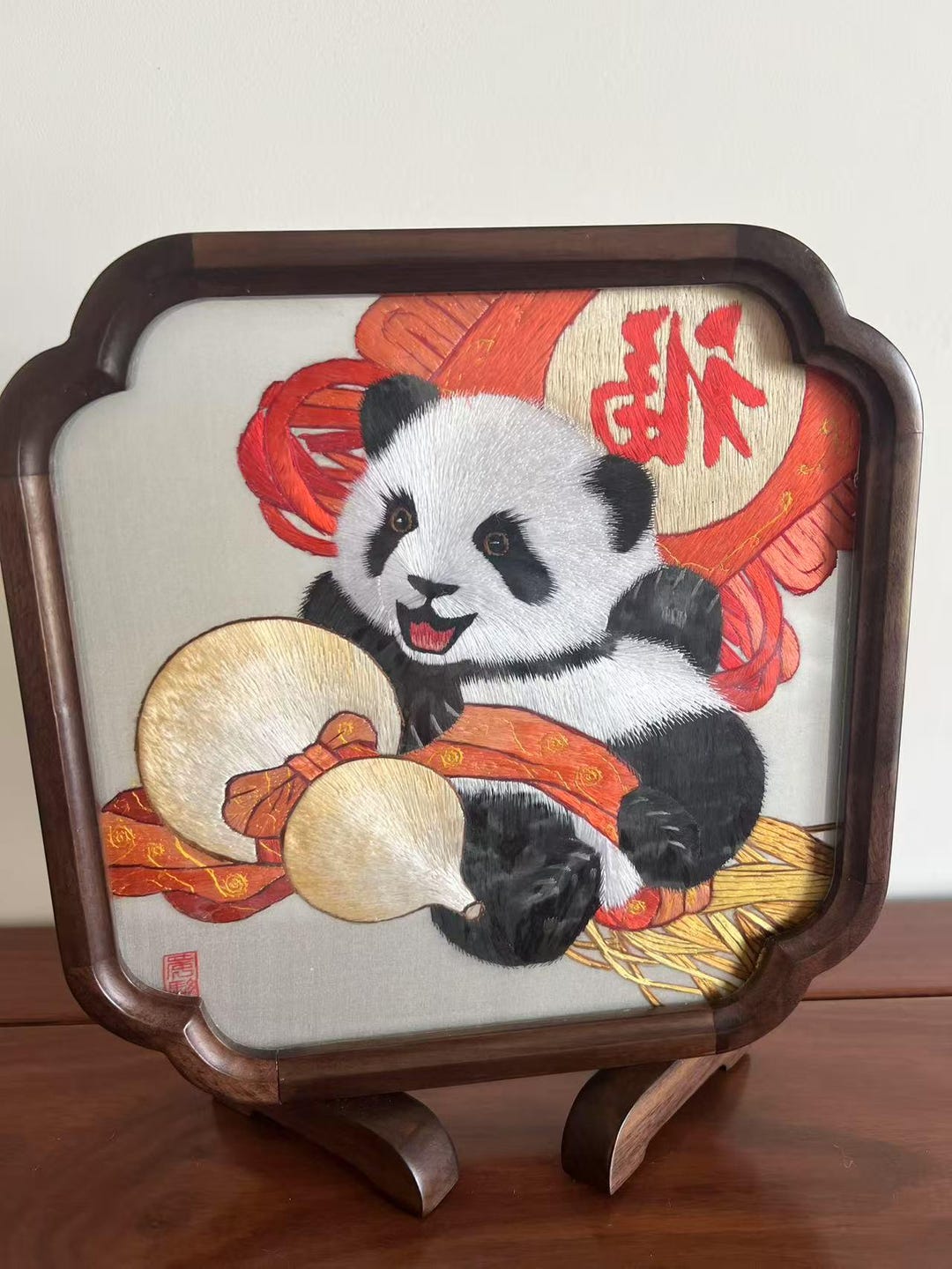 Hand Woven Panda Sichuan Embroidery – Artistic Display - Etsy