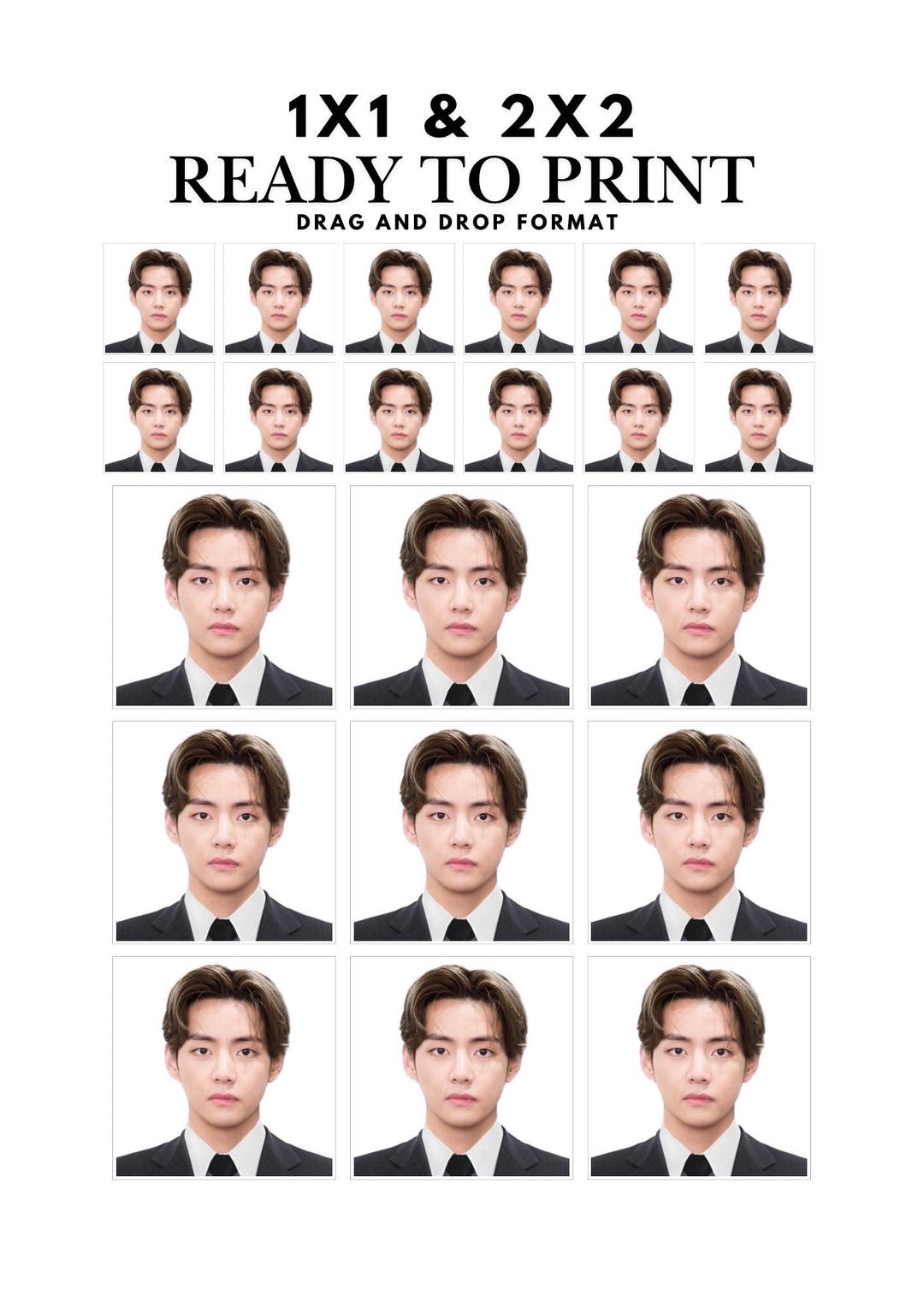 Rush Id Templates (ready to Print) Drag and Drop - Etsy