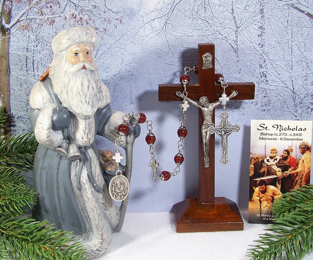 St. Nicholas of Myra Traditional Unbreakable Catholic Chaplet Patron of ...