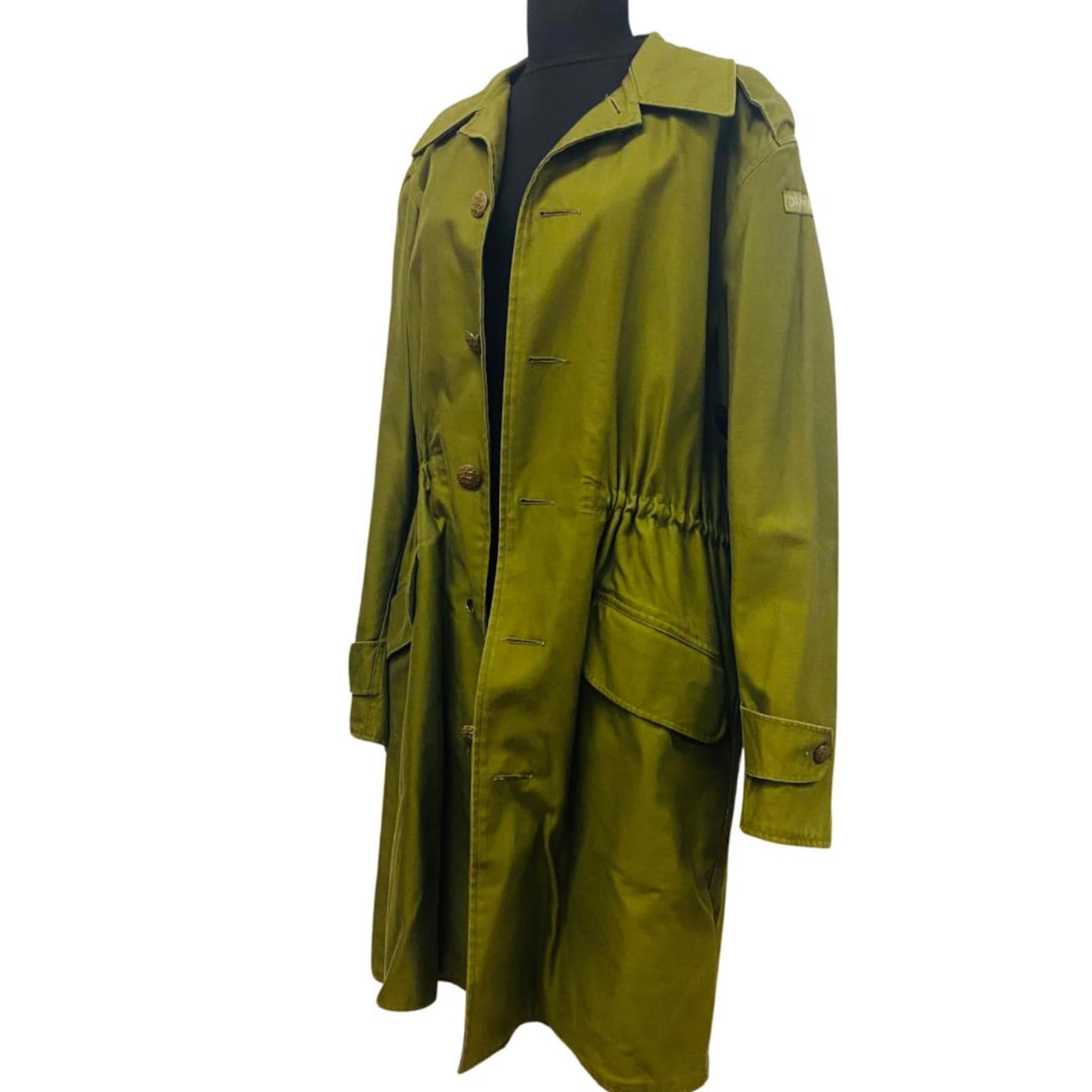 Original Vintage Danish Military Field Coat – Olive Green Scandinavian ...
