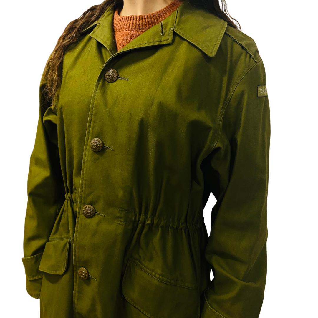 Vintage Danish Military Field Coat – Olive Green 70s 80s Utility ...