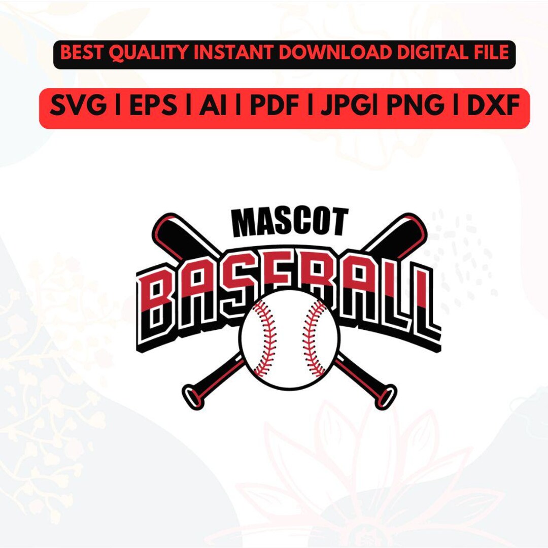 Baseball SVG PNG, Baseball Mascot Svg, Baseball, Baseball Mascot Svg ...