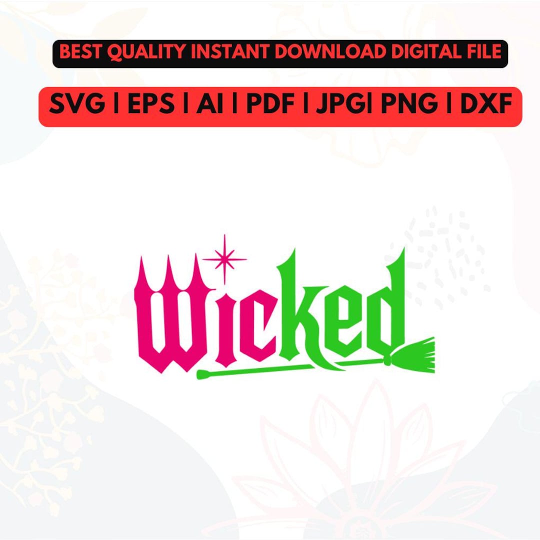 Wicked SVG PNG, Wicked Broom and Wand SVG, Wicked Png Clipart, I Have ...
