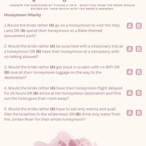 Christian Bachelorette Party Games – Clean Bridal Shower Printables ...