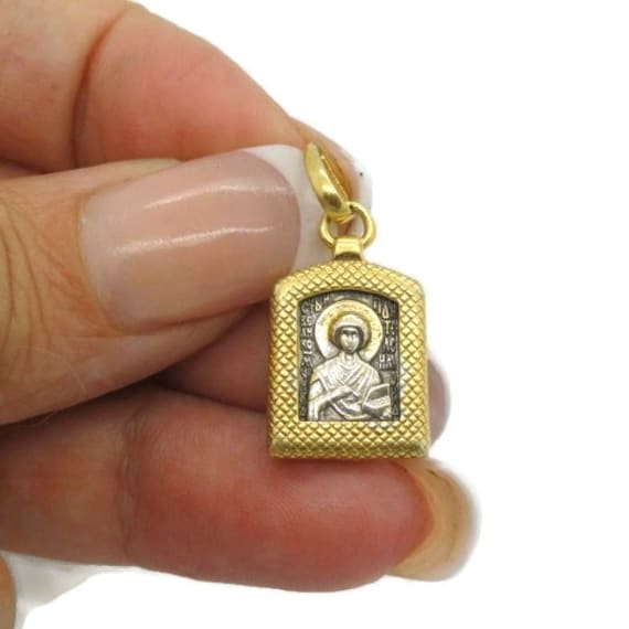 Hand Made 925 Sterling Silver & Gold Russian Orthodox Icon | Etsy