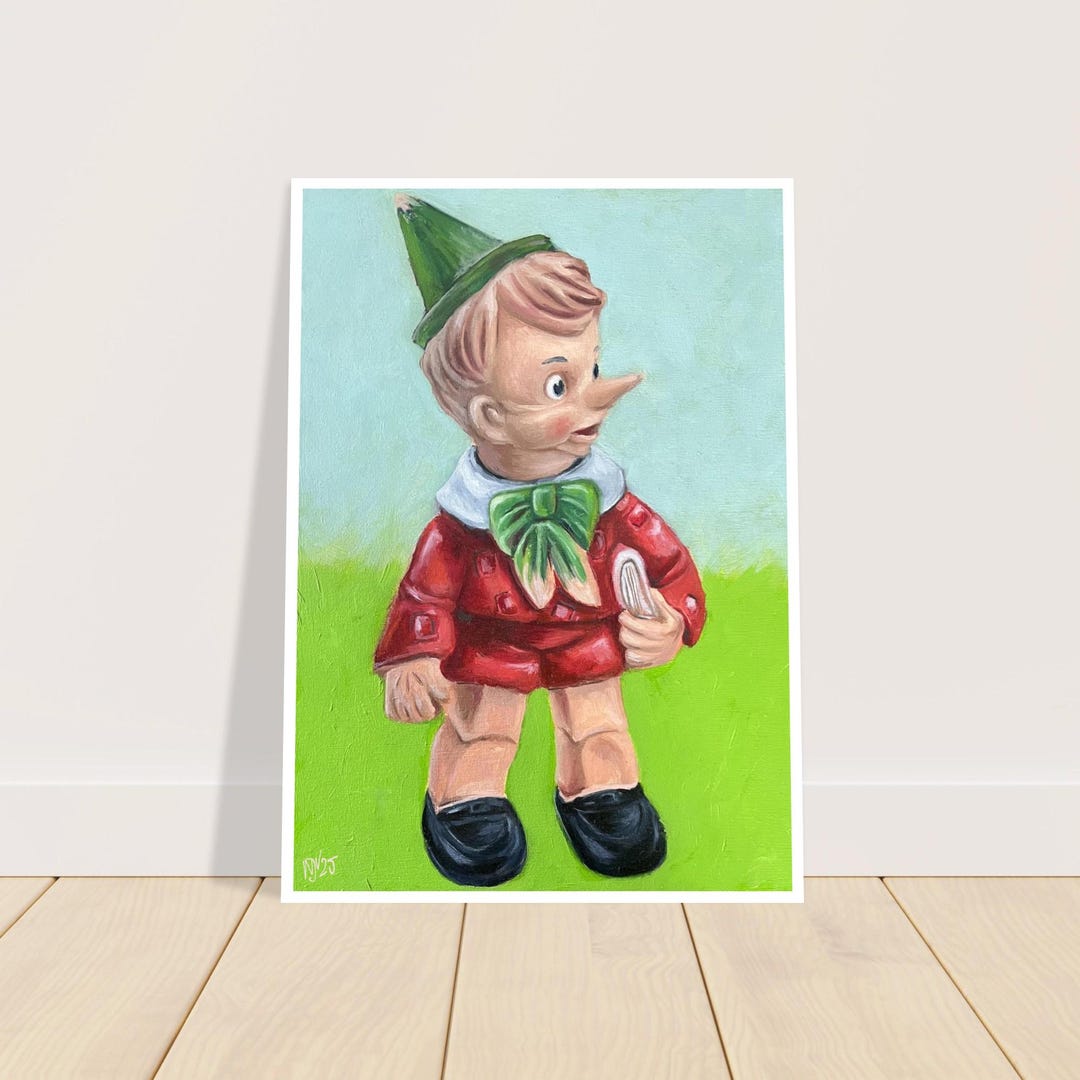 Pinocchio (I) - Giclée Fine Art Print - Original Still Life Oil ...