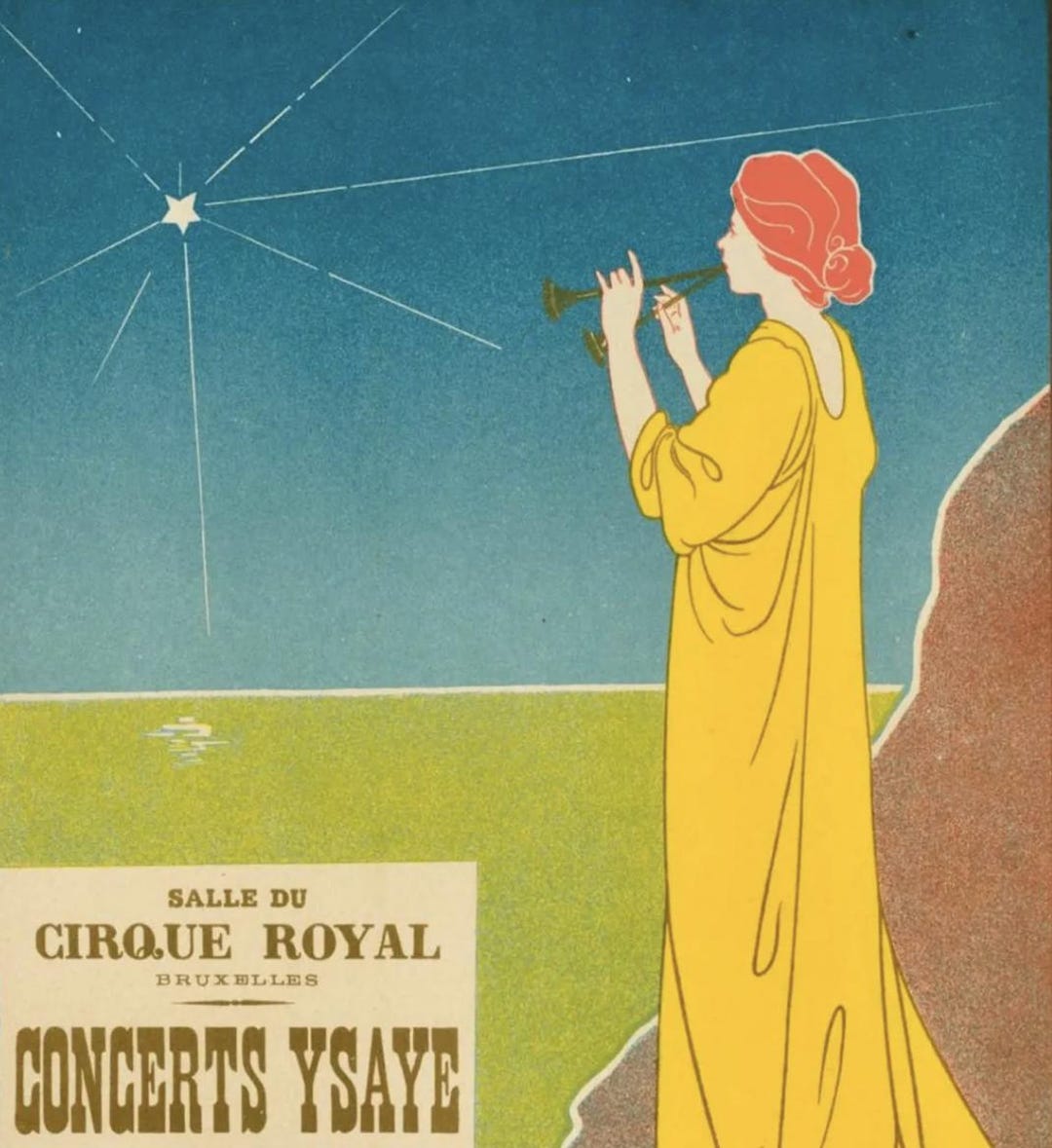 Cirque Royal, Concerts Ysaye - Vintage French Concert Poster I Fine Art ...