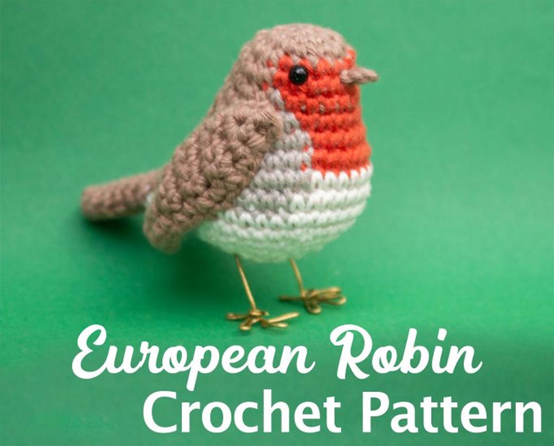 European Robin Bird Crochet Pattern – Easy & Cute DIY Amigurumi ...