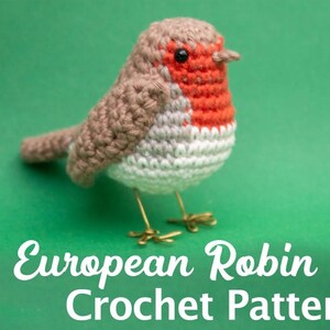 European Robin Bird Crochet Pattern – Easy & Cute DIY Amigurumi ...