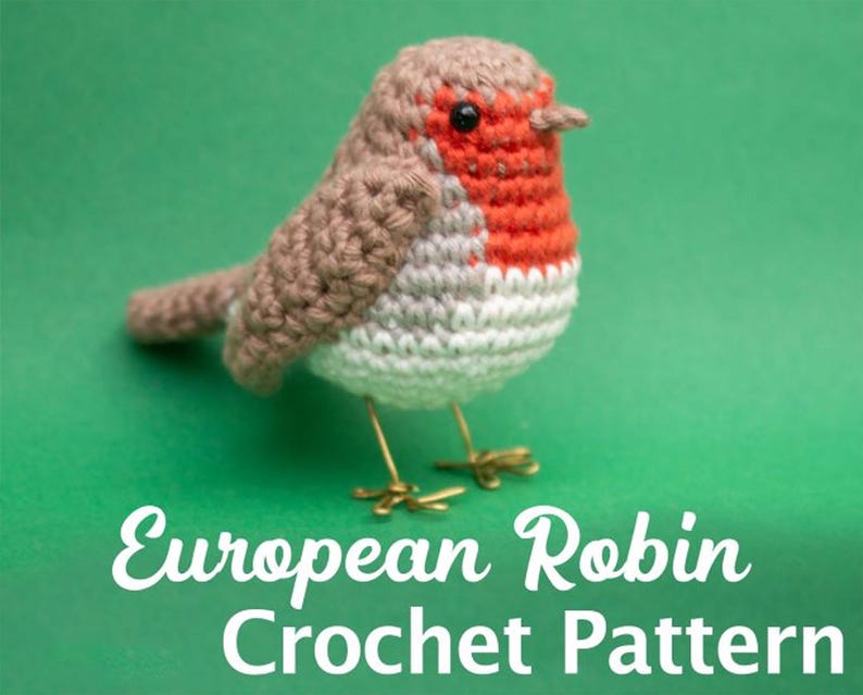 European Robin Bird Crochet Pattern – Easy & Cute DIY Amigurumi ...