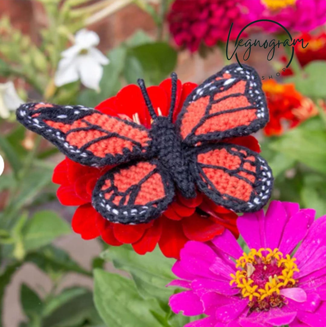 Monarch Butterfly Crochet Pattern – Easy & Cute DIY Amigurumi Tutorial ...