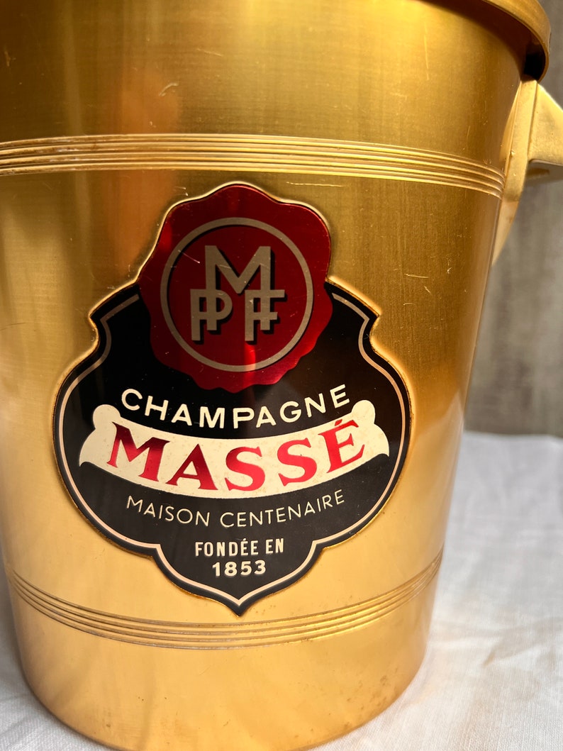 Vintage Masse’ Champagne Ice Bucket: Golden French Bar Decor - Etsy
