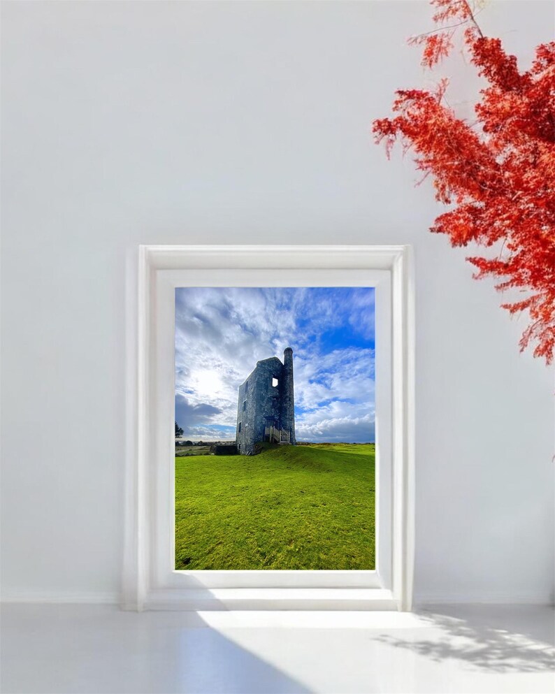 Printable Cornwall Landmark | Minions Tin Mine | Cornwall Print ...