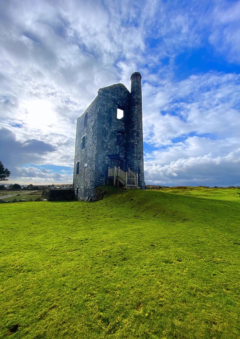 Printable Cornwall Landmark | Minions Tin Mine | Cornwall Print ...