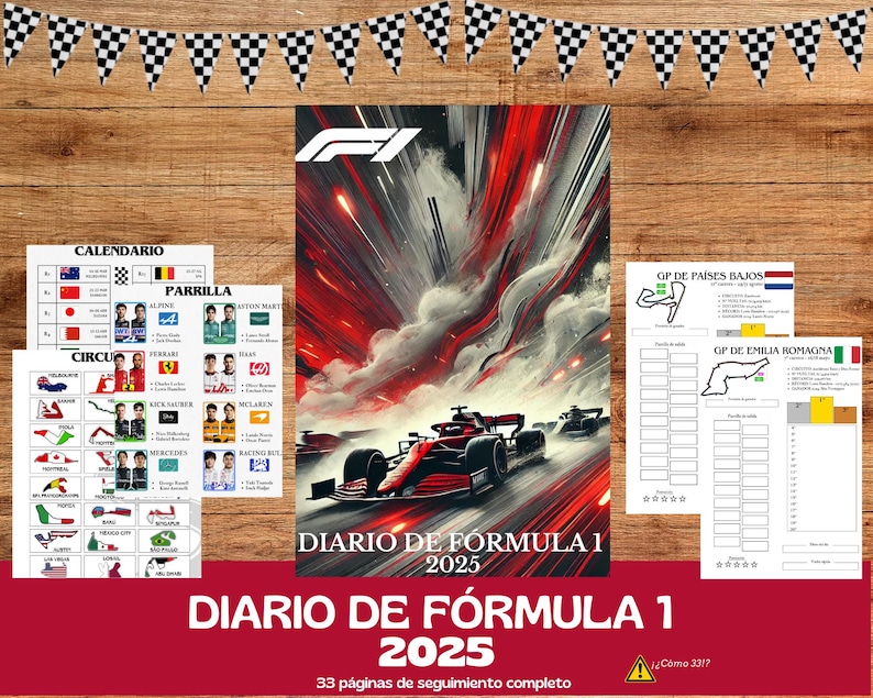 Formula 1 Diary 2025 – Race, Driver, and Team Tracking Planner | F1 ...