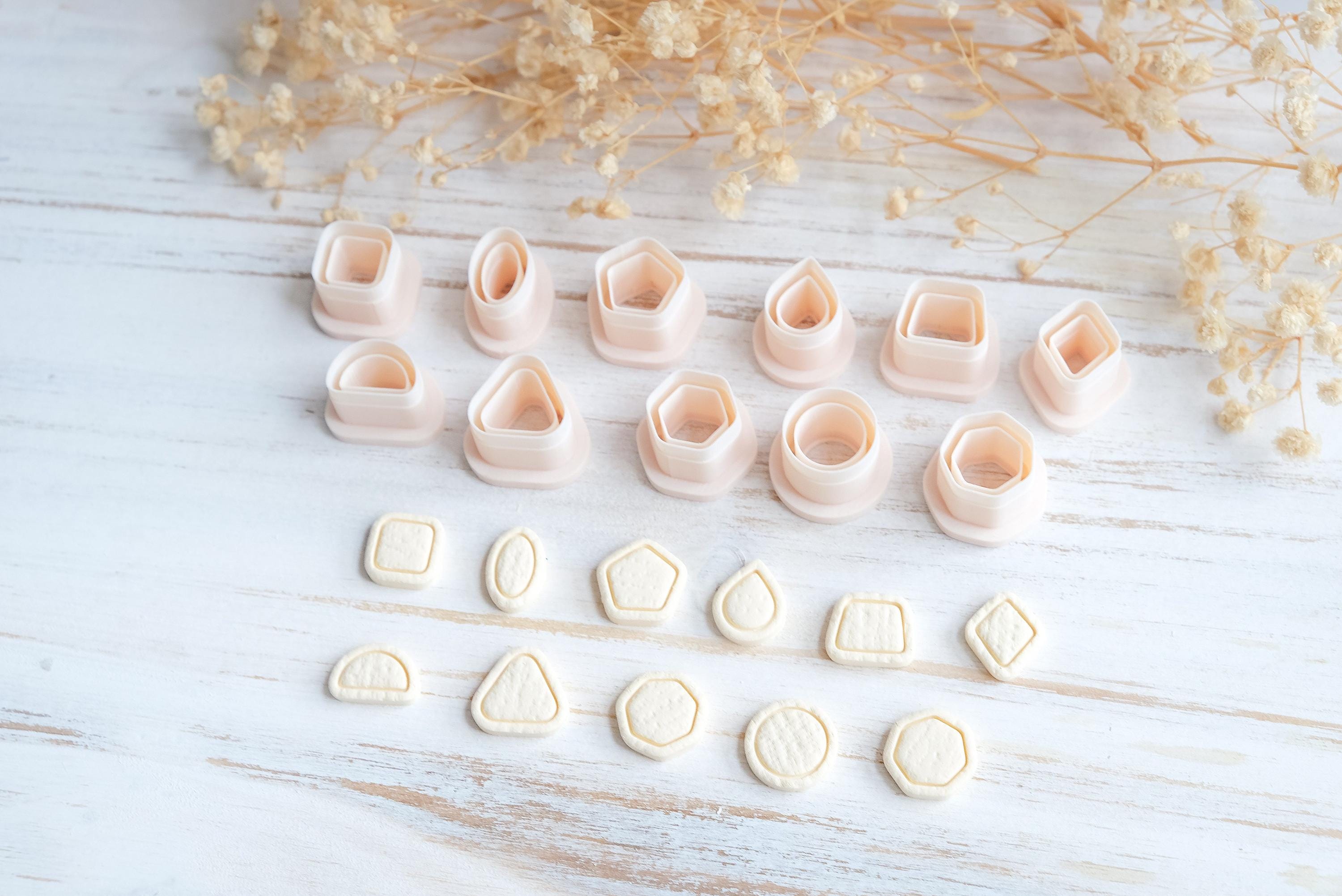 Basic Geometric Shape Mini Cutter Set STL | Modern Shape Stud Cutters ...