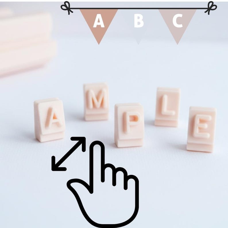 Alphabet Stamp Set STL | 6mm Clay Letter Stamps With Handle | Uppercase ...