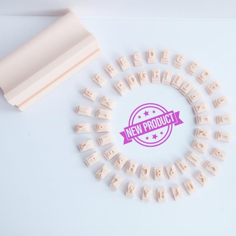 Alphabet Stamp Set STL | 6mm Clay Letter Stamps With Handle | Uppercase ...