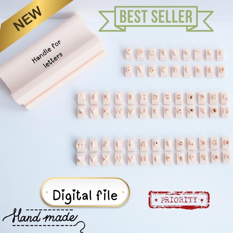 Clay Alphabet Set - Etsy