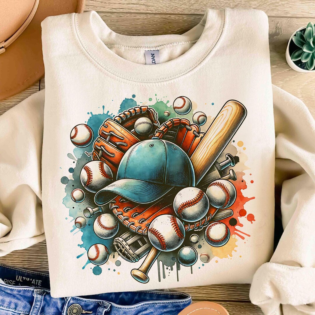 Baseball PNG Clipart, Vintage Baseball Sublimation, Sports Fan Digital ...