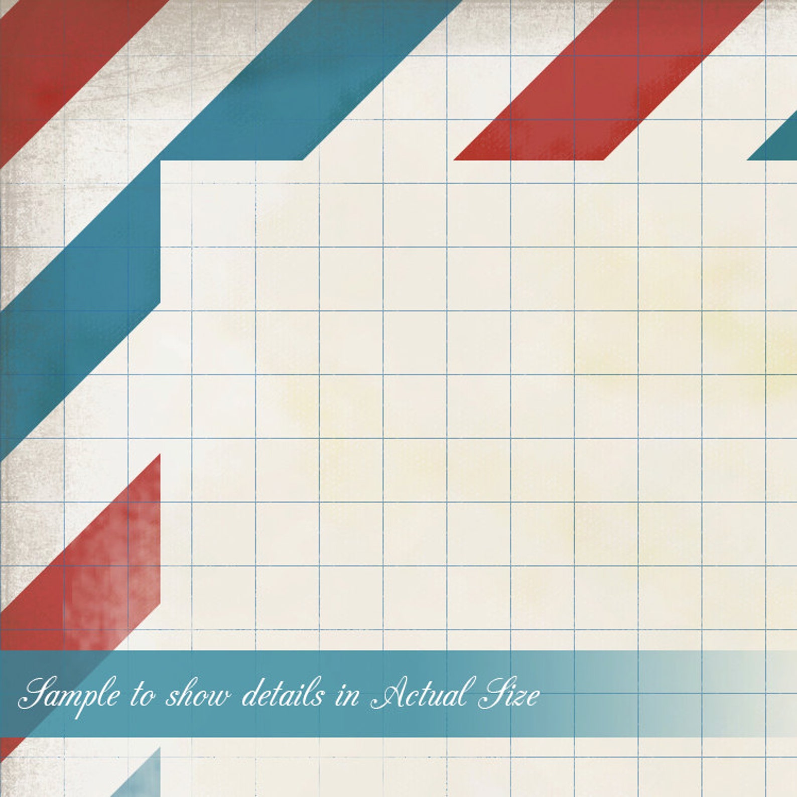 Vintage Air Mail Paper 12x12 Printable and Digital - Etsy