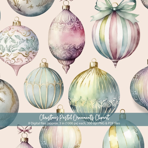 Pastel Ornaments - Etsy