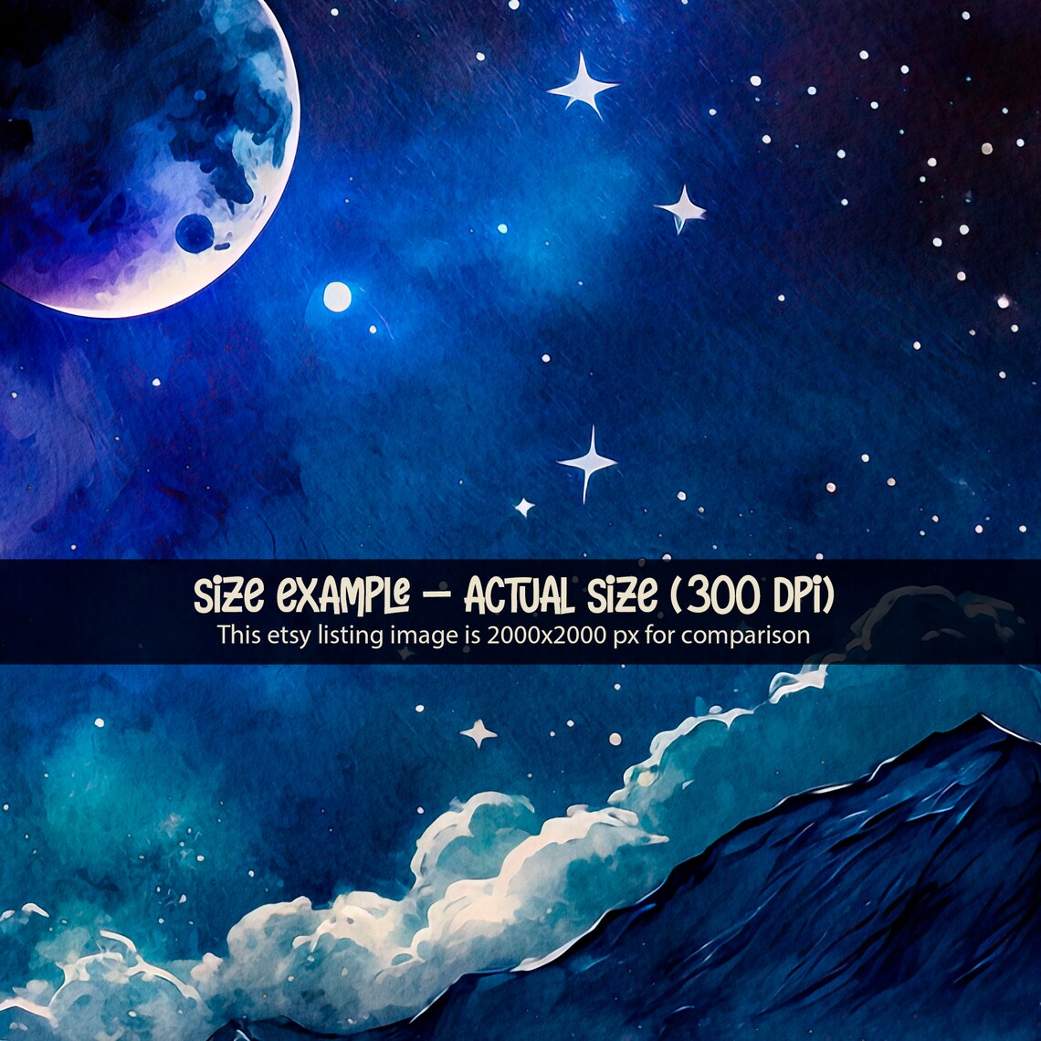 Set of 10 Galaxy Starry Night Sky Backgrounds, Nature, Universe Texture ...