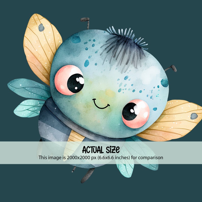 Cute Kawaii Housefly Clipart Set Digital and Printable 11 PNG Clip Art ...