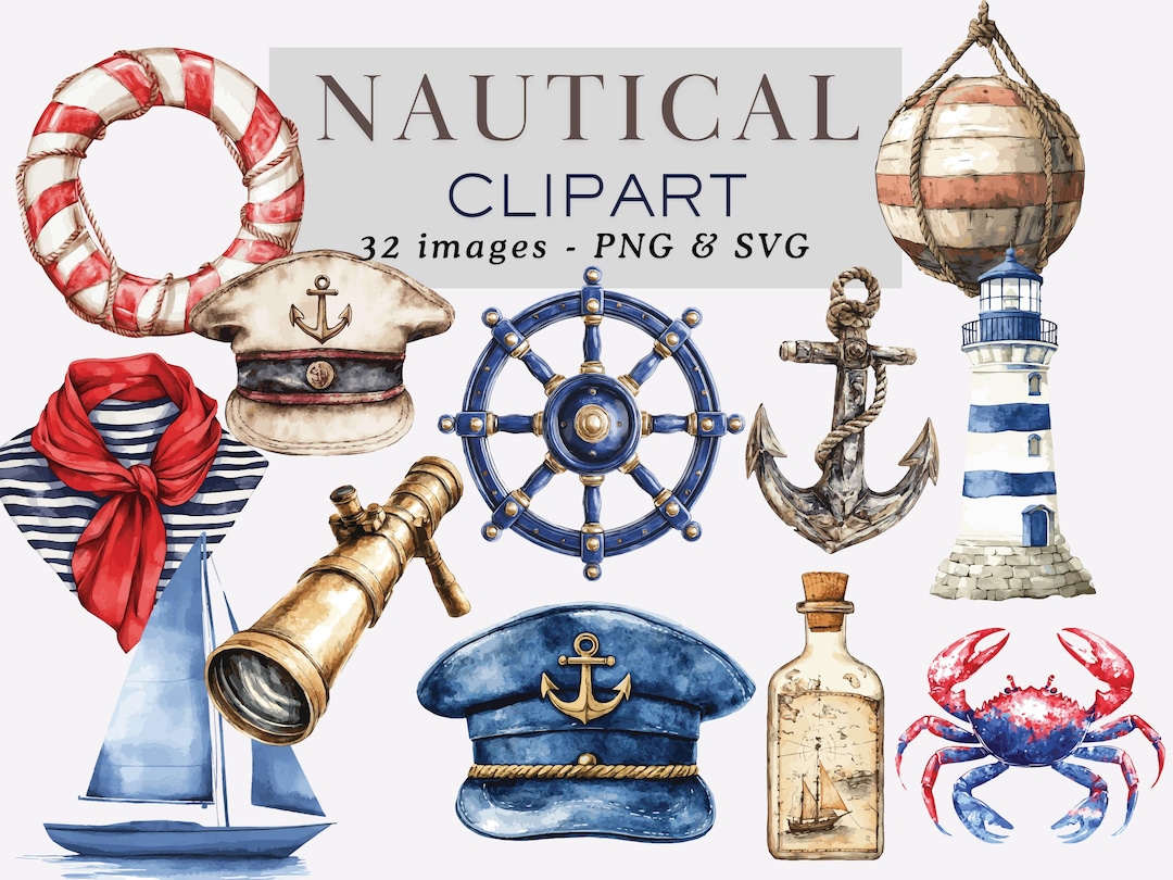 Nautical Clipart PNG Marine Clipart Png Travel Clipart Lighthouse ...