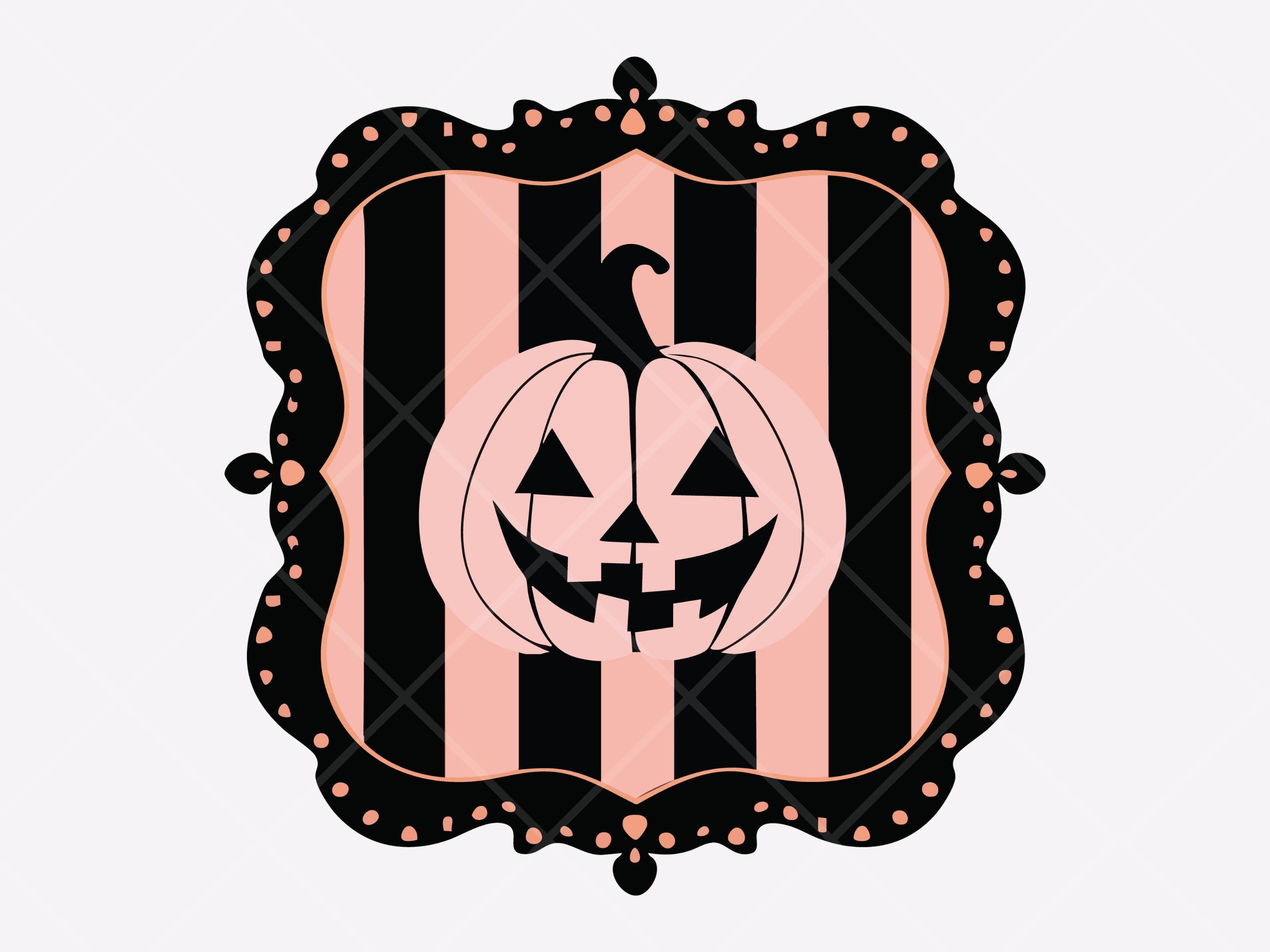 Cute Halloween Frame Clipart PNG Ghost Portraits Pumpkin Ghost Stamp ...