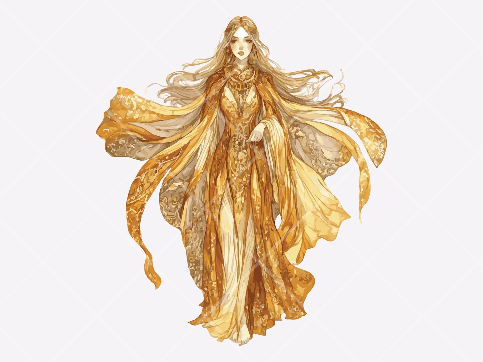 Watercolor Goddess Clipart Goddess Core Clipart Greek Mythology Clipart ...