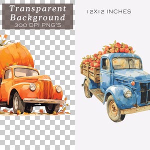 Autumn Truck Png Clipart Pumpkin Truck Clipart Fall Truck Clipart Fall ...