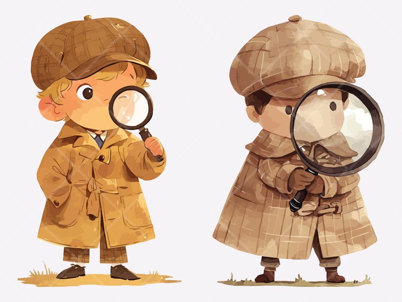 Little Detective Clipart Cute Detective Clipart Mystery Clipart ...