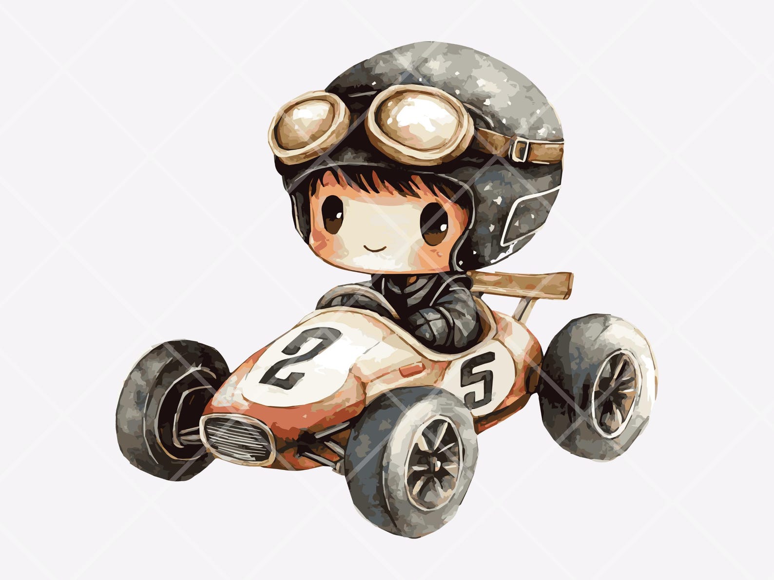 Cute Racer Clipart Little Racer Clipart Race Clipart Race Car Driver ...