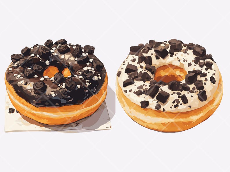 Donut Clipart Sweet Bakery Food Clipart Donut Birthday Party Clip Art ...