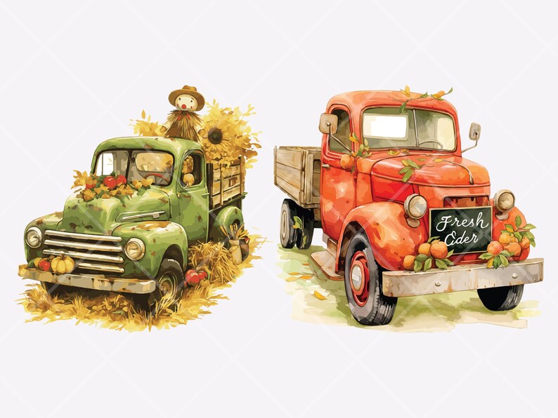 Autumn Truck Png Clipart Pumpkin Truck Clipart Fall Truck Clipart Fall ...