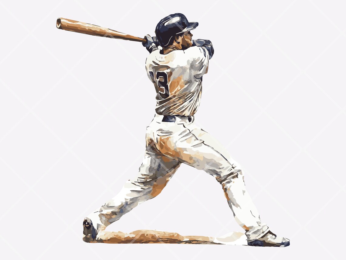 Watercolor Baseball Clipart Sports Clipart Baseball Illustration Game ...