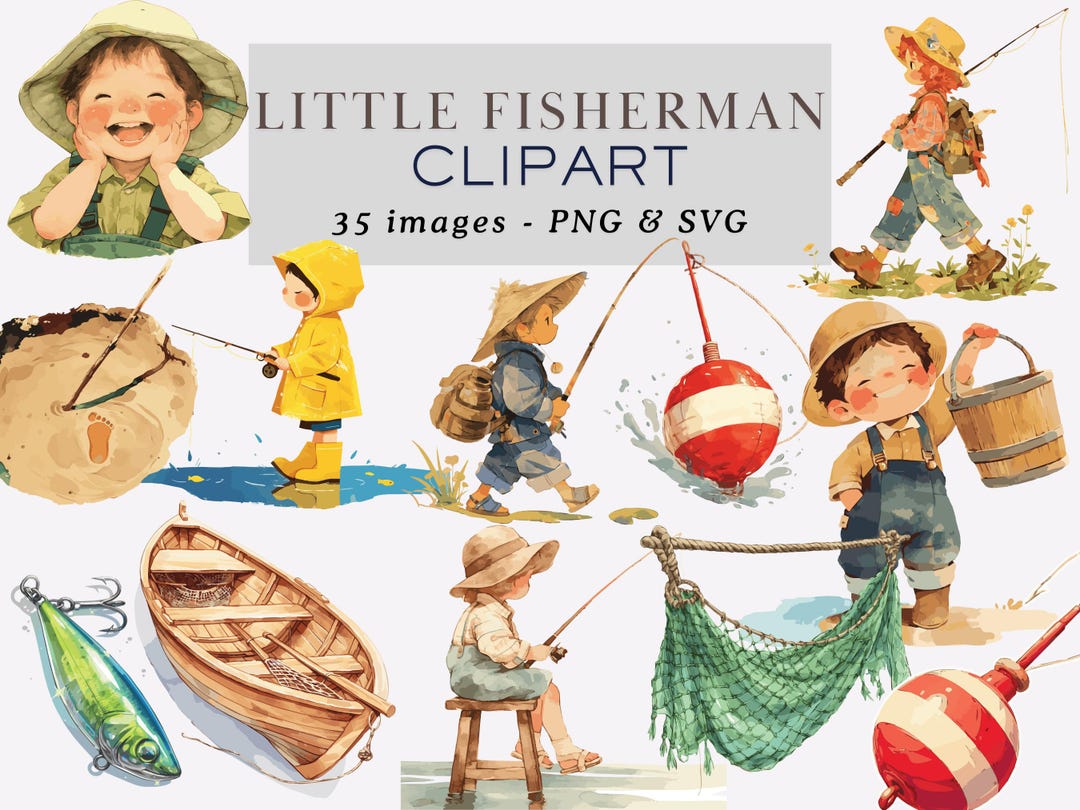 Little Fisherman Clipart Fishing Clipart Fishing Clipart Kids Fishing ...