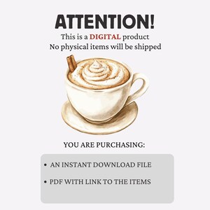 Coffee Clipart Iced Coffee Graphics Bean Coffee Lover Clipart Drinks ...