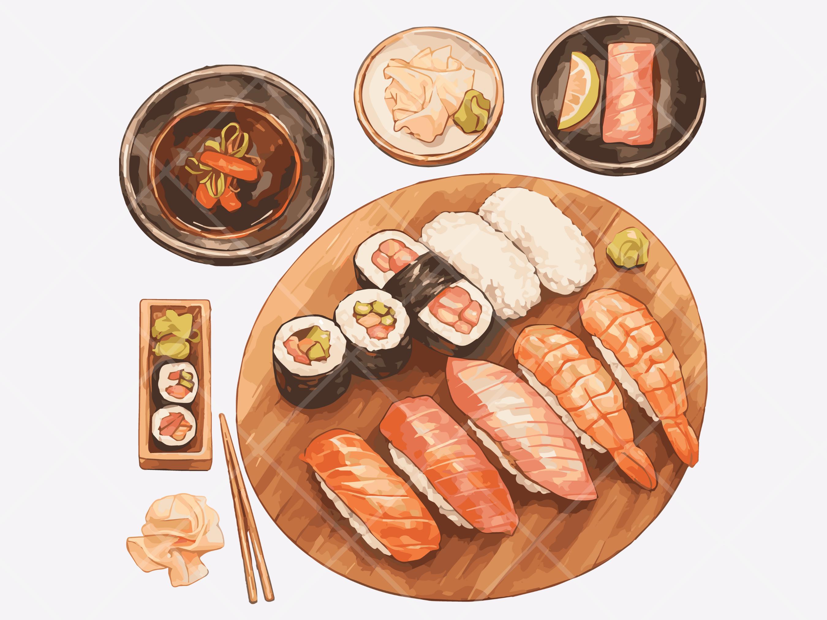 Japanese Food Clipart PNG Japan Food Clipart Japanese Snacks Clipart ...