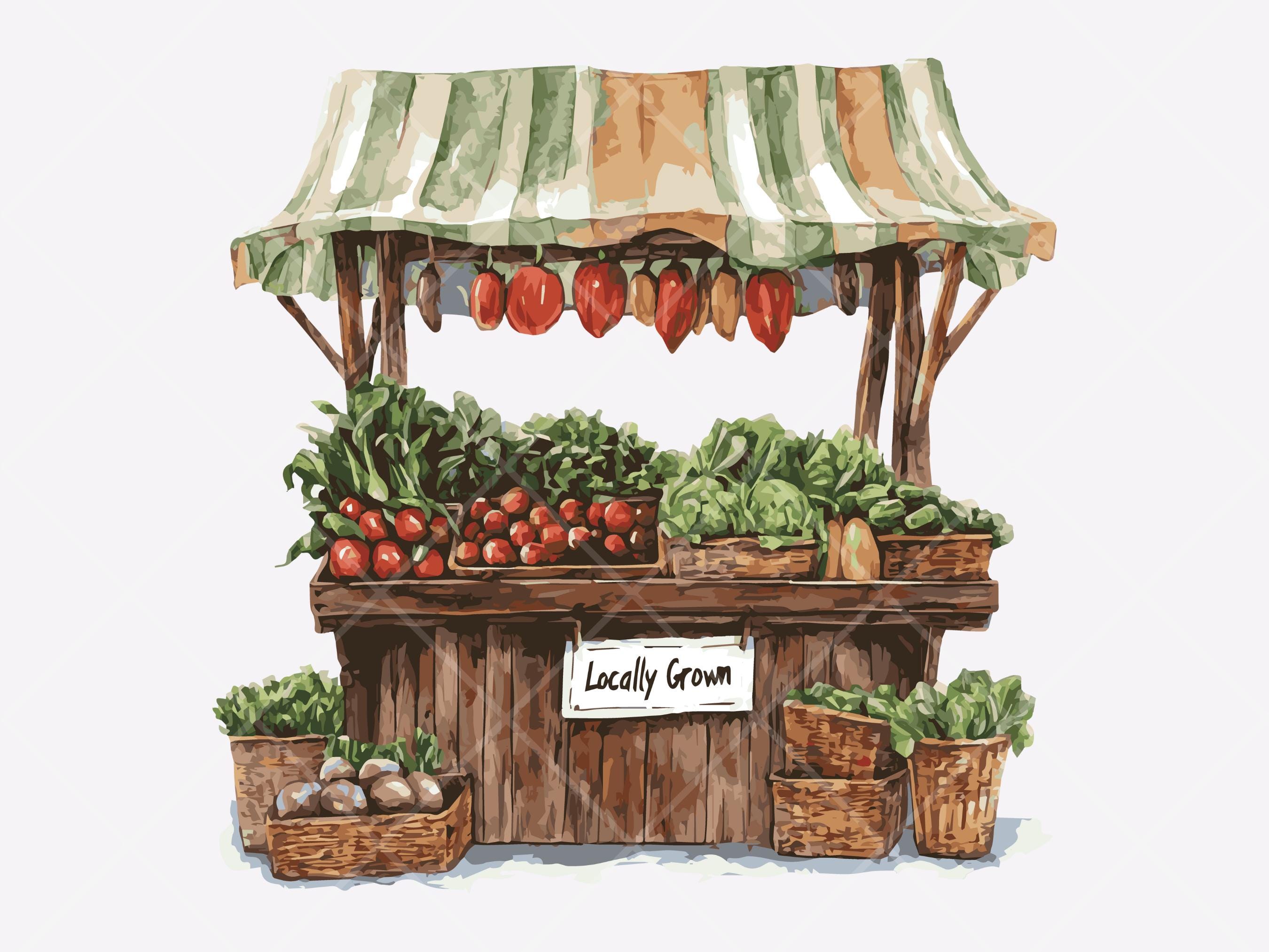 Locally Grown Clipart Watercolor Locally Grown Svg Locally Grown Png ...