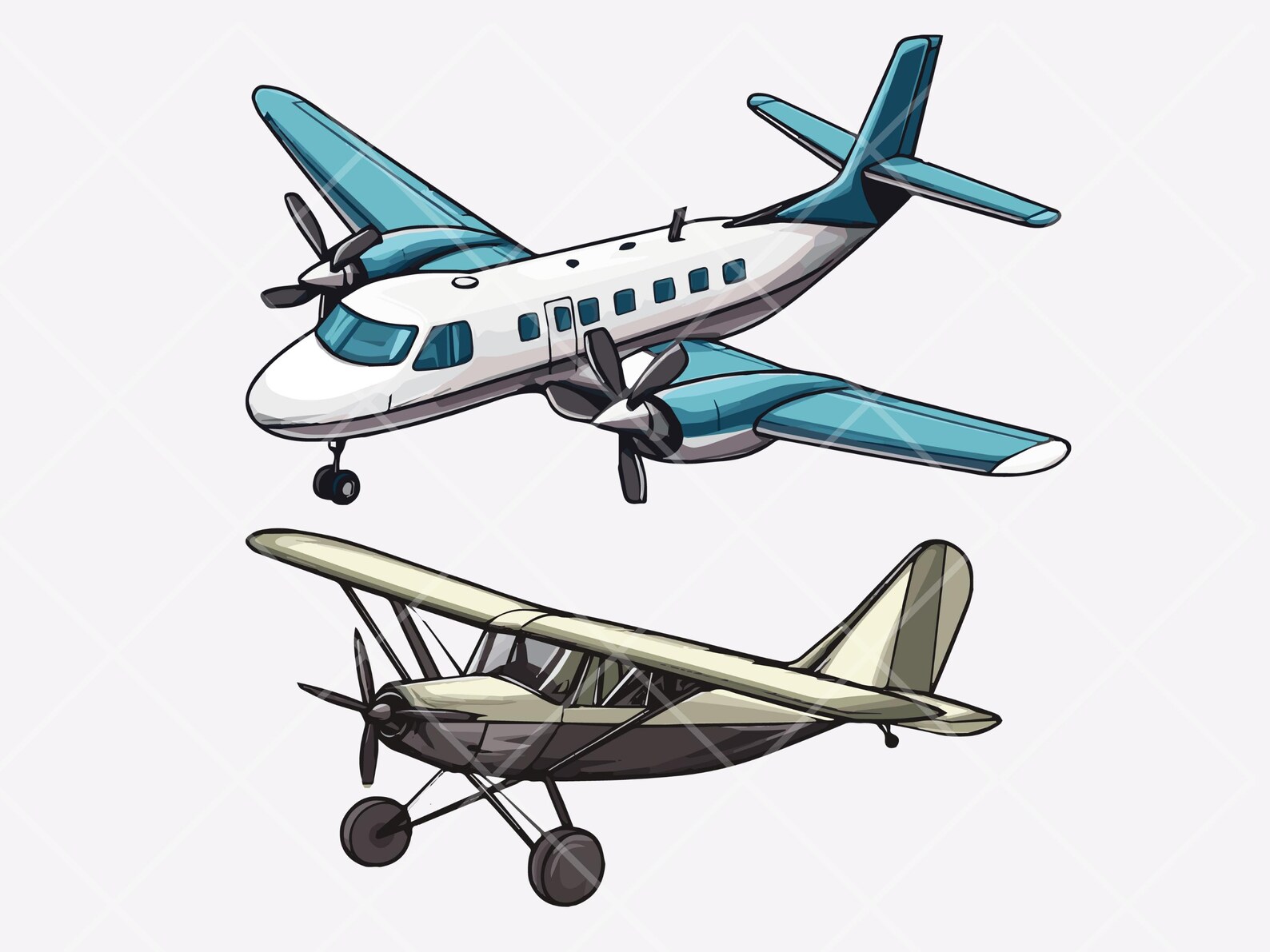 Airplane Clipart Airplane Graphics Airplane Illustrations Air Transport ...