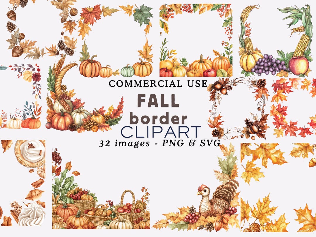 Fall Border Clipart Fall Border Png Fall Autumn Border Clipart Autumn ...